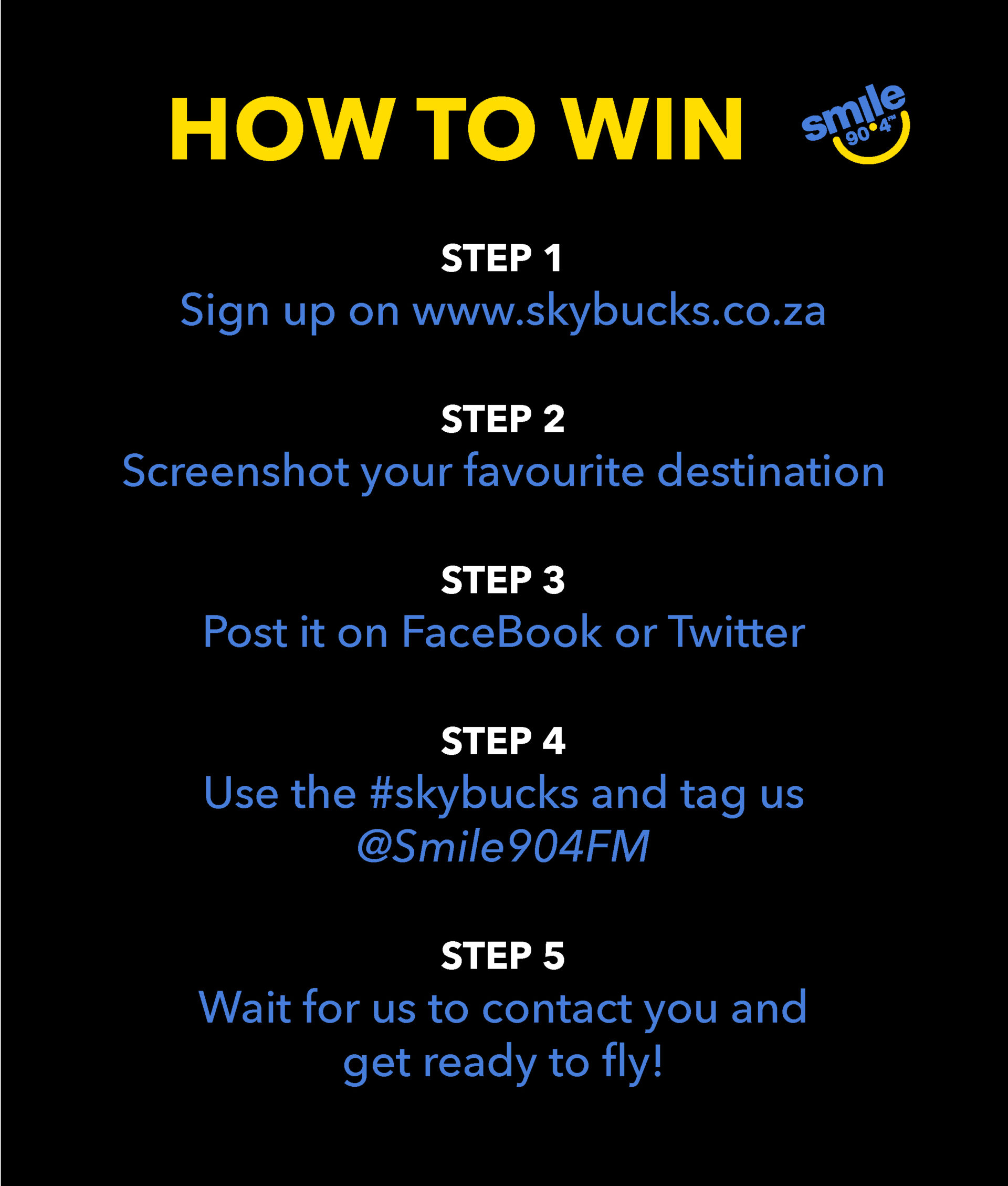 WIN Take Off Tuesday with Airlink - Smile 90.4FM