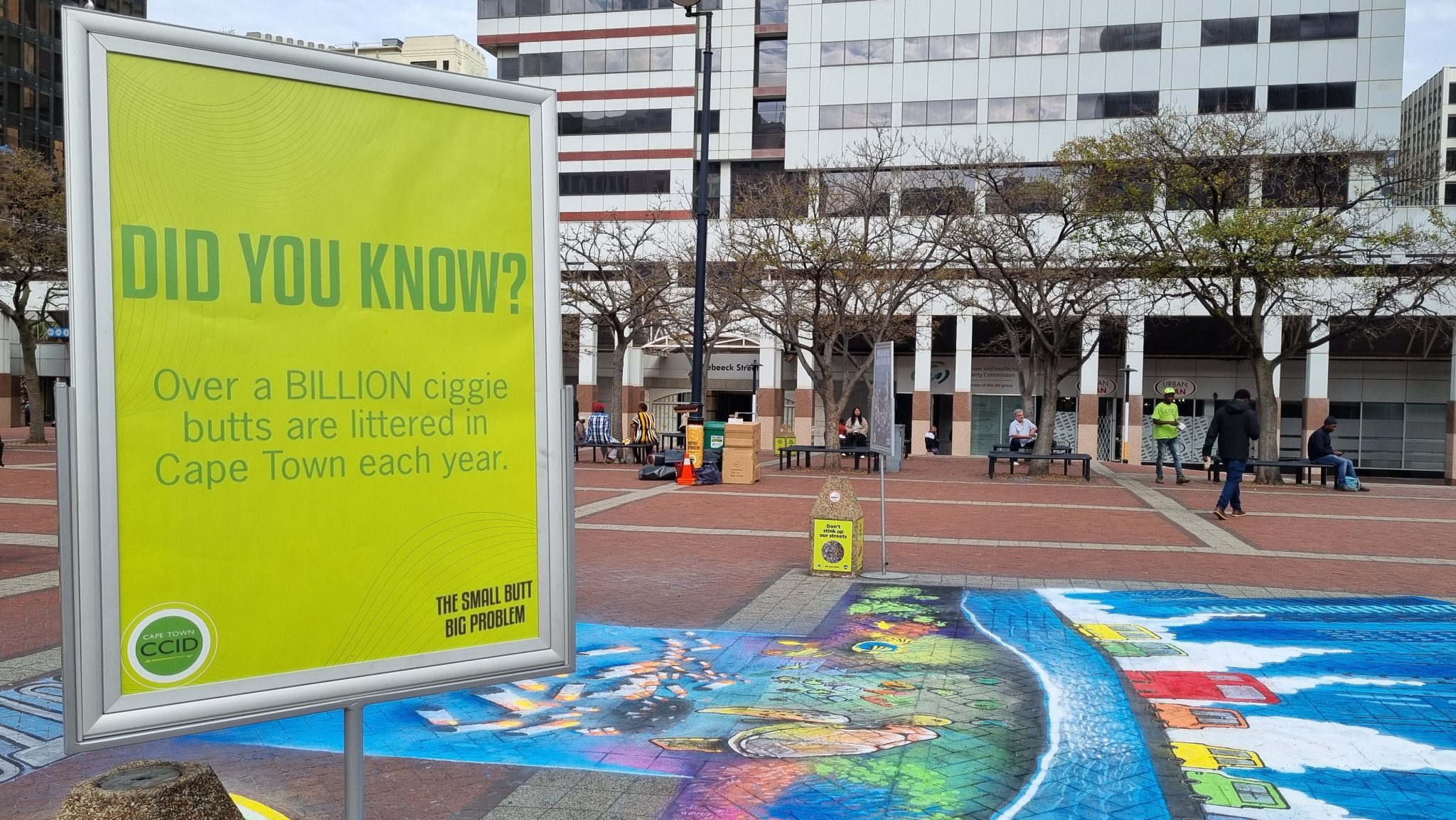 Bin Your Butt: Giant 3D drawing highlights scourge of ciggie-butt ...