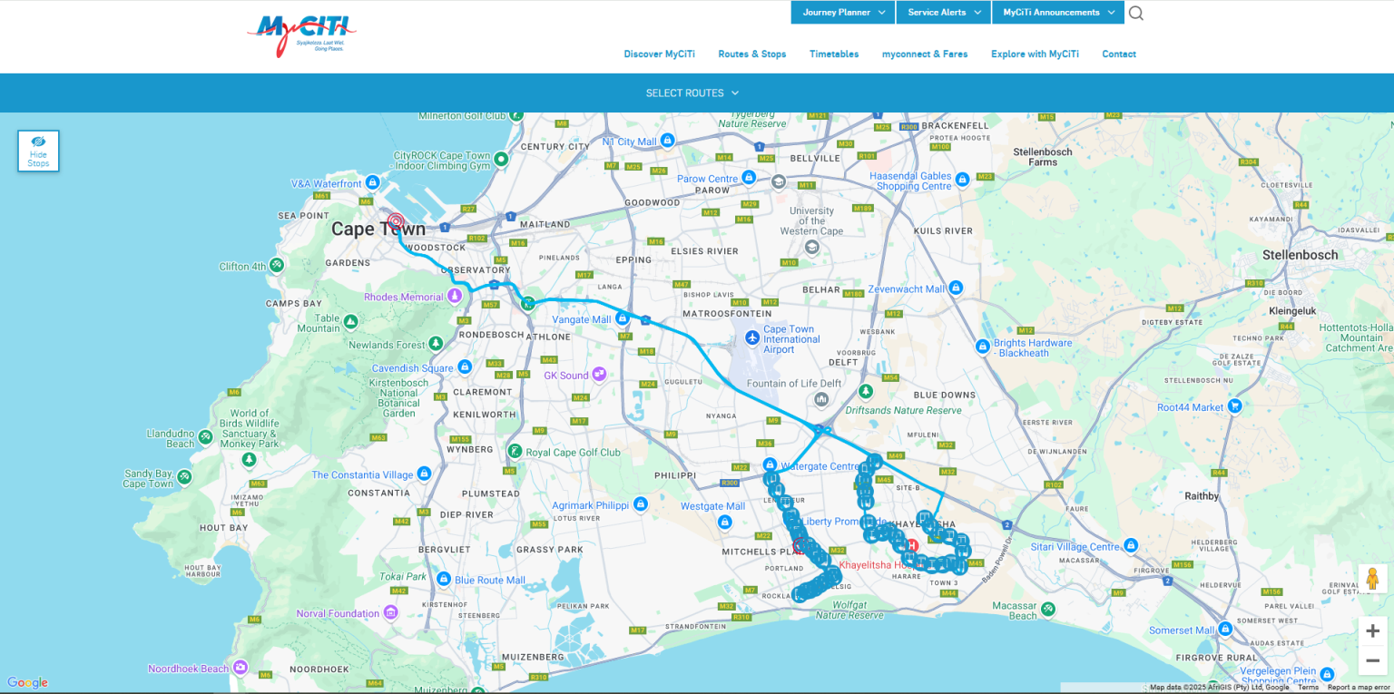 MyCiTi buses rerouted to avoid Hospital Bend on N2 inbound - Smile 90.4FM
