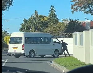 WATCH: Suspected drunk taxi driver almost knocks down Traffic Officer ...